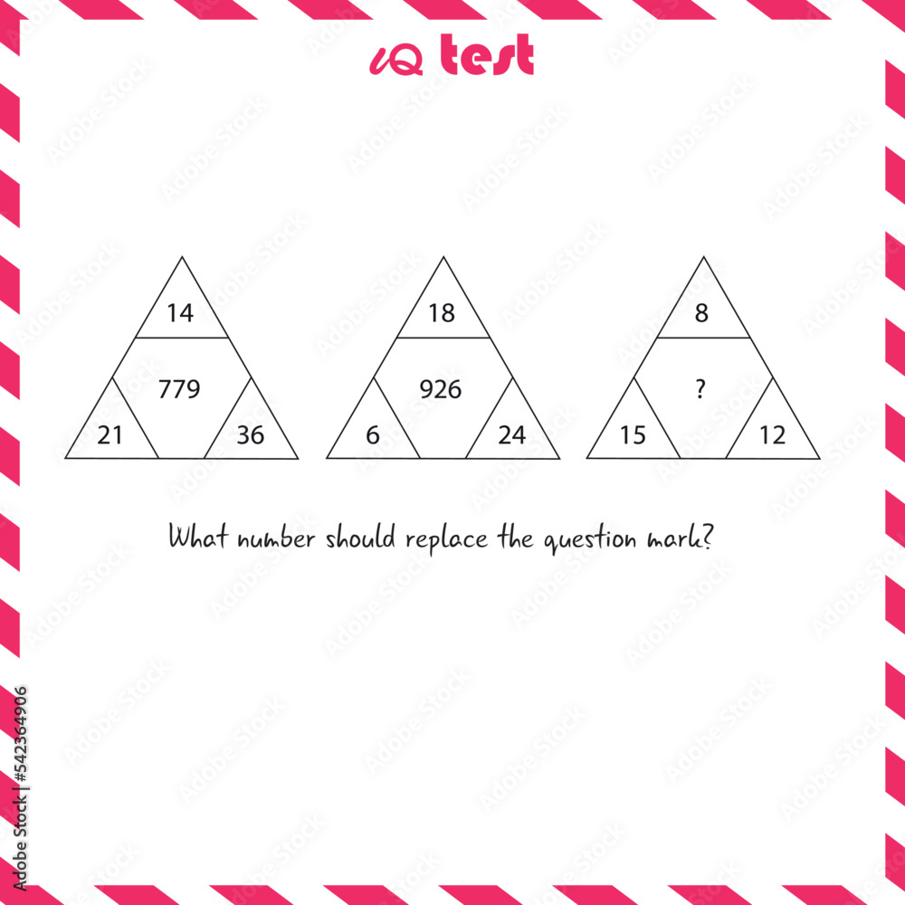 Practice Questions Worksheet for Education and IQ Test. Intelligence ...