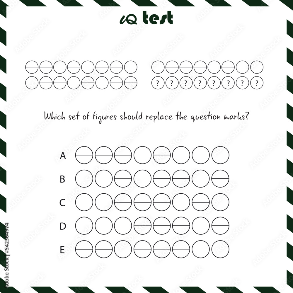 Practice Questions Worksheet for Education and IQ Test. Intelligence ...