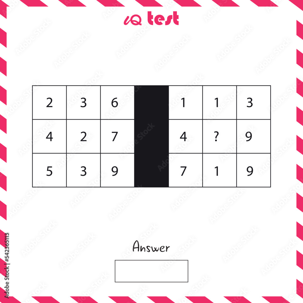 Practice Questions Worksheet for Education and IQ Test. Intelligence ...