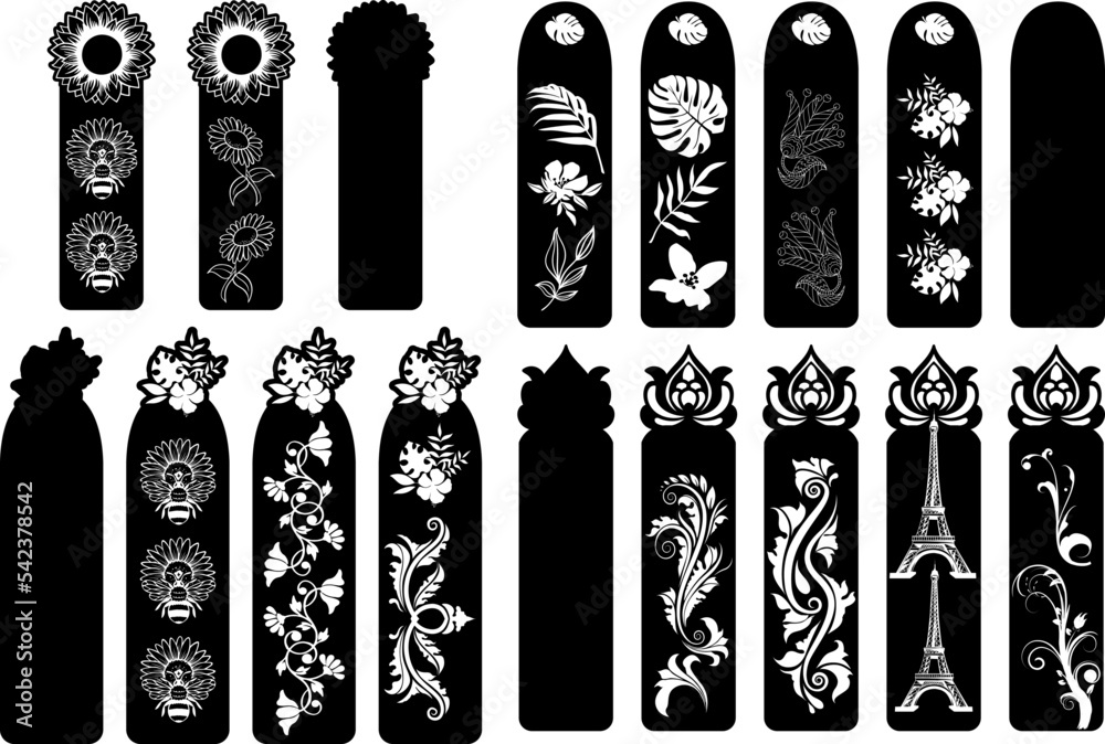 Bookmark 3d svg, Bookmark template bundle svg, Bookmark label tags ...