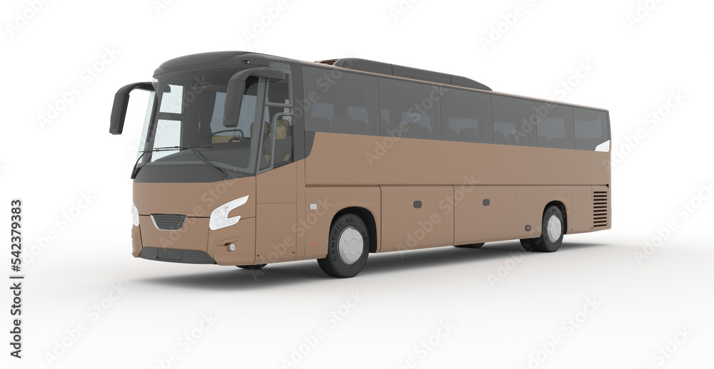 3D city bus with blank surface for your creative design, Coach Bus Mock ...