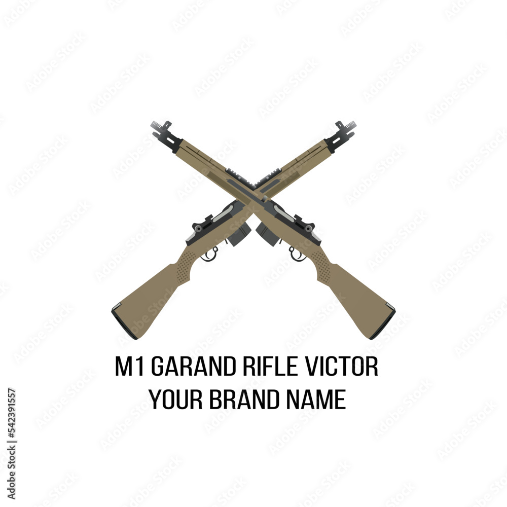 m1 garand rifle Victor Stock Vector | Adobe Stock