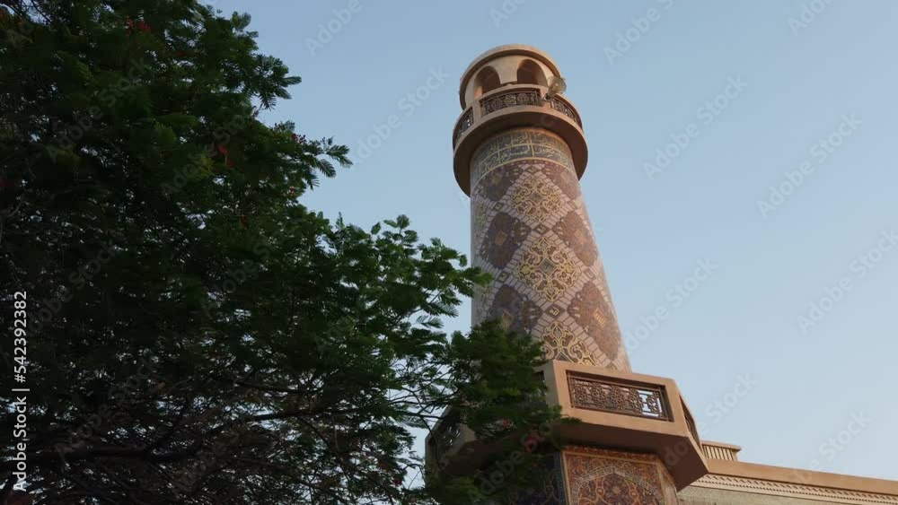 Exterior of Katara mosque in Doha Qatar in Katara Cultural Village in ...