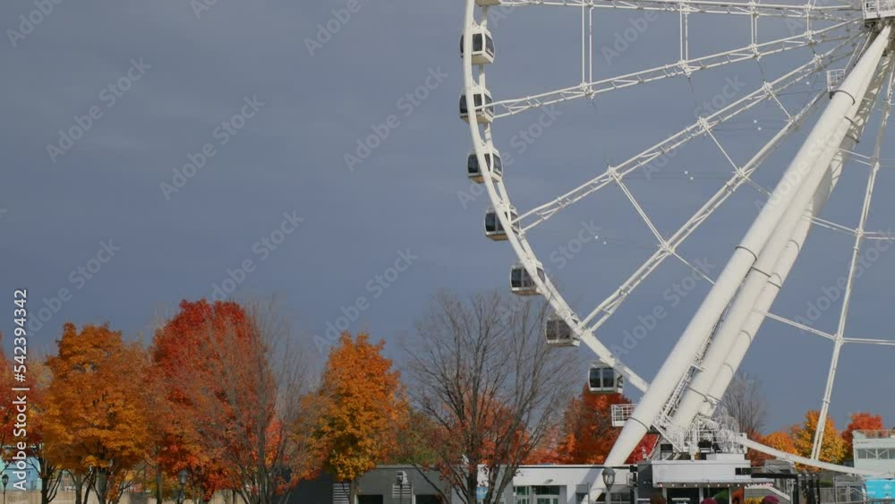 A View Of The Largest Observation Wheel Of La Grande Roue de Montréal ...
