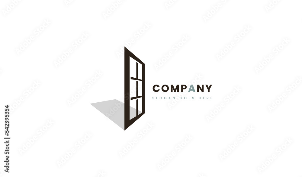 Abstract Windows logo design template element. Windows logo usable for ...