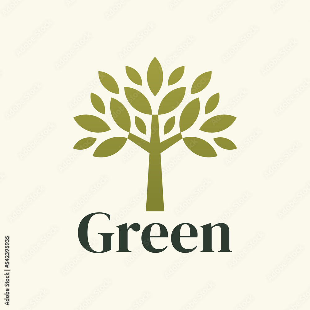 Olive tree logo. Extra virgin olive oil label icon. Tree of life symbol ...