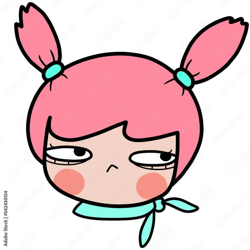 bored girl Stock Illustration | Adobe Stock