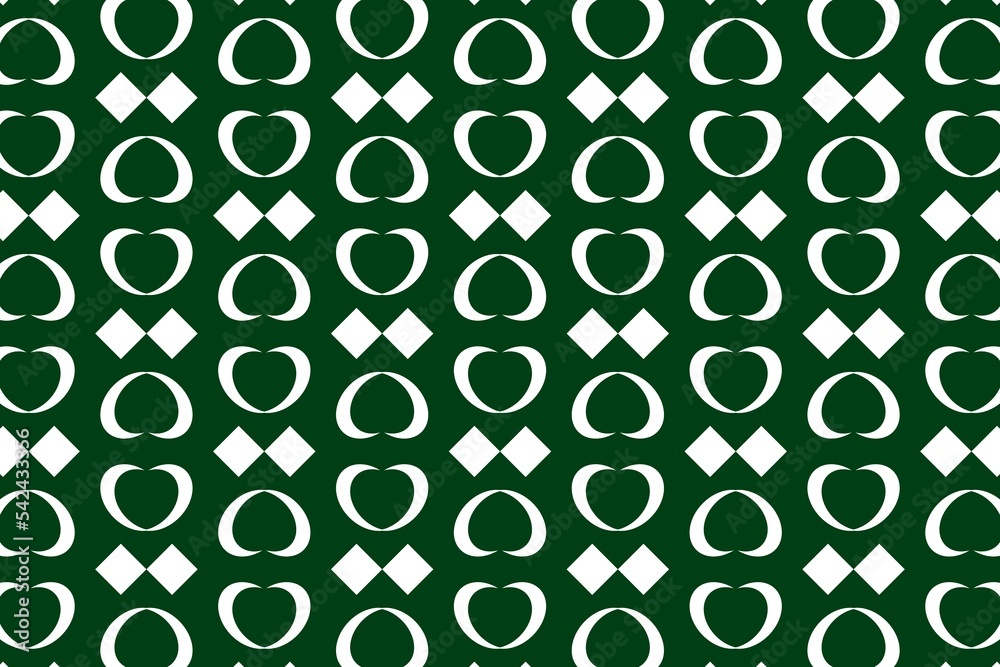 Geometric pattern in the colors of the national flag of Pakistan. The ...