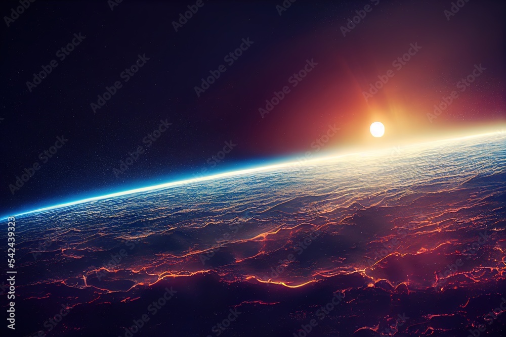 Space background with nebula and stars. environment, projection ...