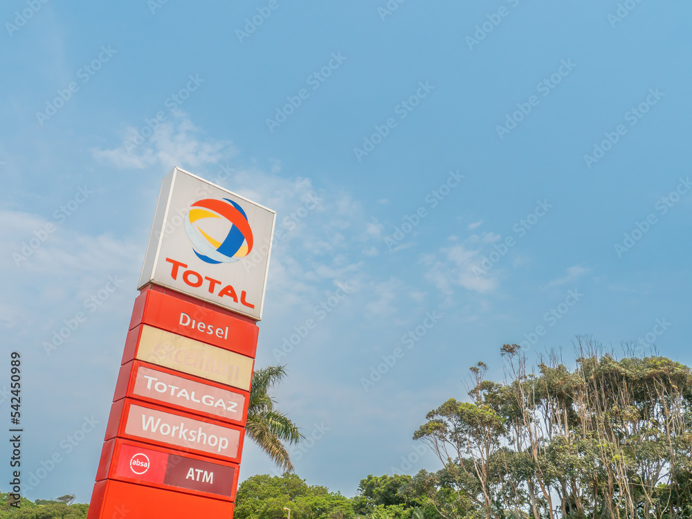 South Africa - October 2022: Old Faded Signage for Total petrol station ...