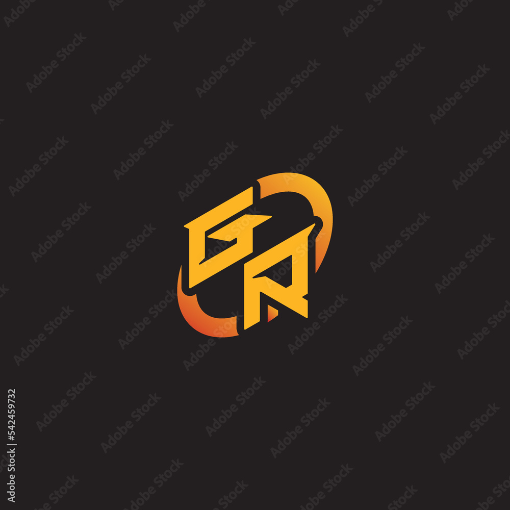RG initial Design abstract esports logo for twitch and youtube ideas ...