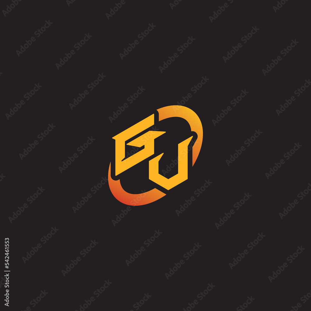 VG initial Design abstract esports logo for twitch and youtube ideas ...