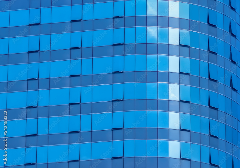 office building with glass background.background of architectural glass ...