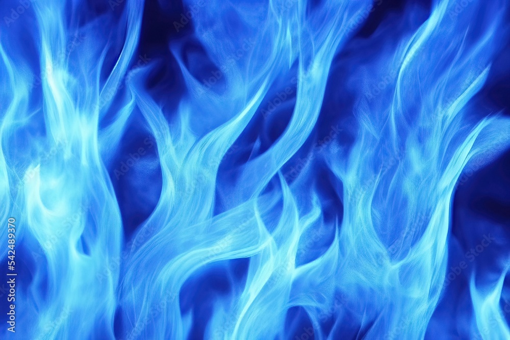 beautiful blue fire abstract texture background. concept art, rendering ...