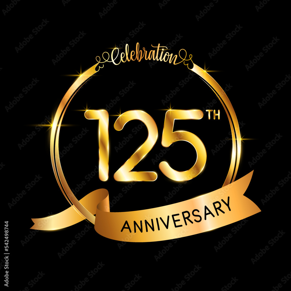 125th Anniversary. Perfect template design for Anniversary celebration ...