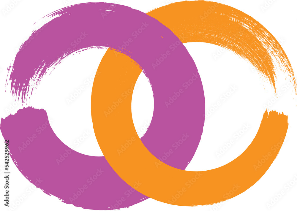 Business Corporate Abstract Logo Design . Two Circles in Chain ...