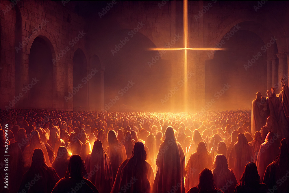 Revelation Of Jesus Christ Stock Illustration Adobe Stock