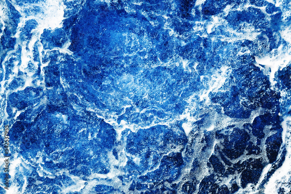 Ocean wave background. Bubble water backdrop. Turbulent sea texture ...