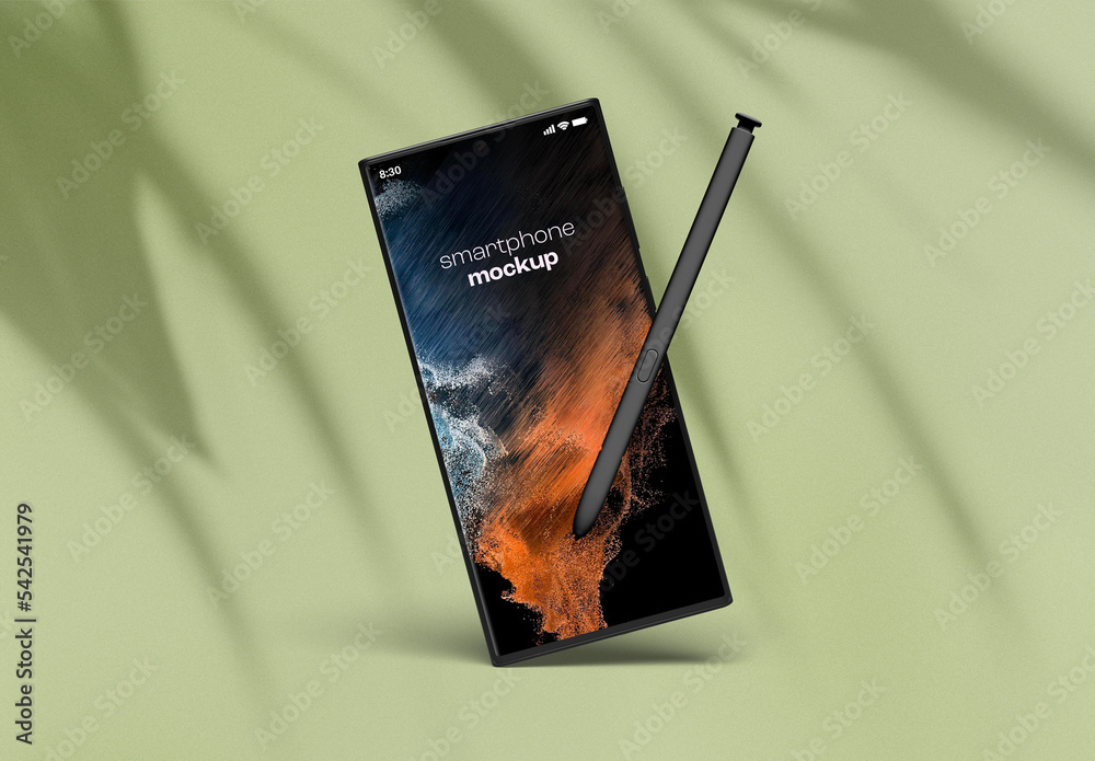 Smart Phone Mockup with Editable Background Stock Template | Adobe Stock