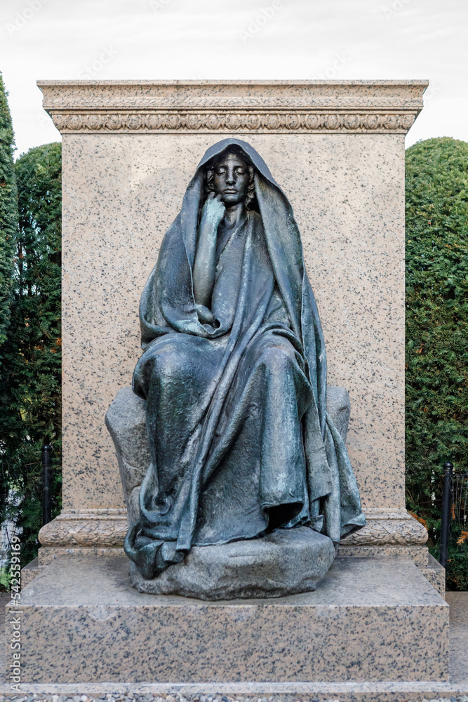 Washington, DC USA - November 4, 2019: The Adams Memorial, a bronze ...