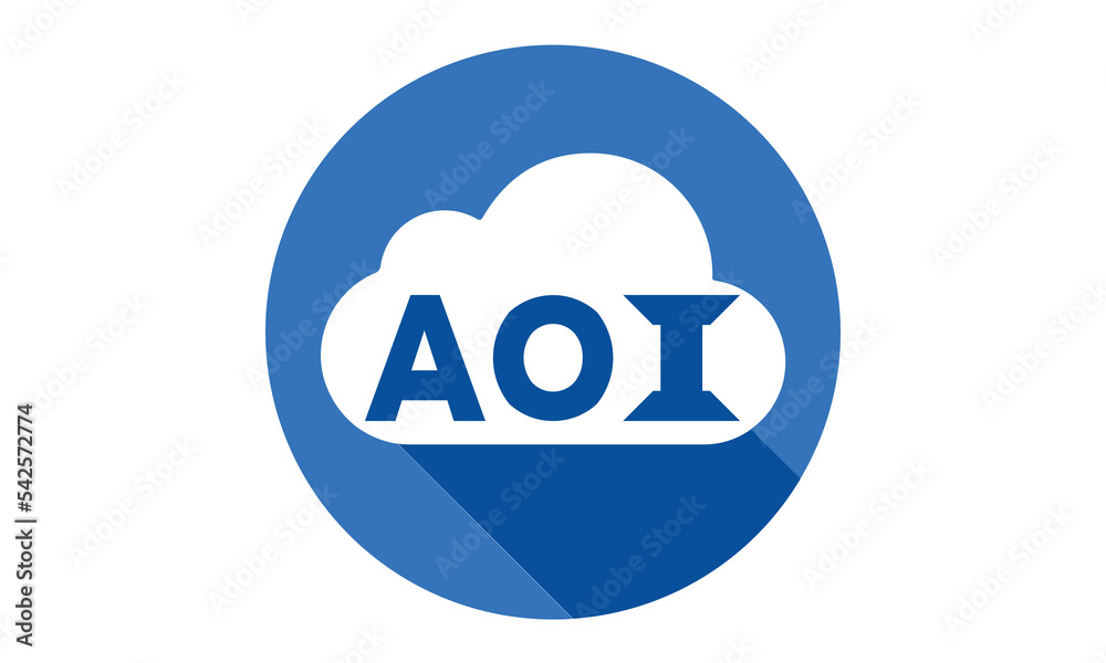 AOI cloud technology logo design vector template | monogram logo ...