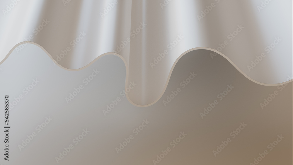 Modern 3D Abstract Background with Undulating Surface. White Wallpaper ...