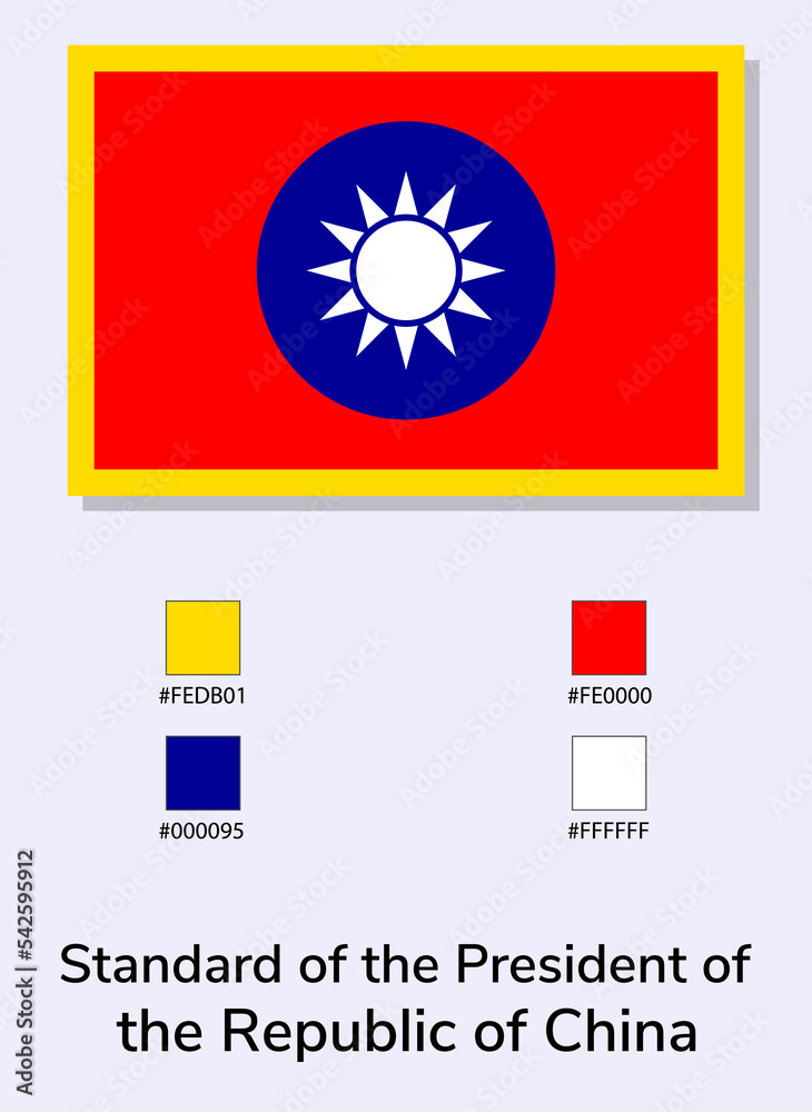 Vector Illustration of Standard of the President of the Republic of ...