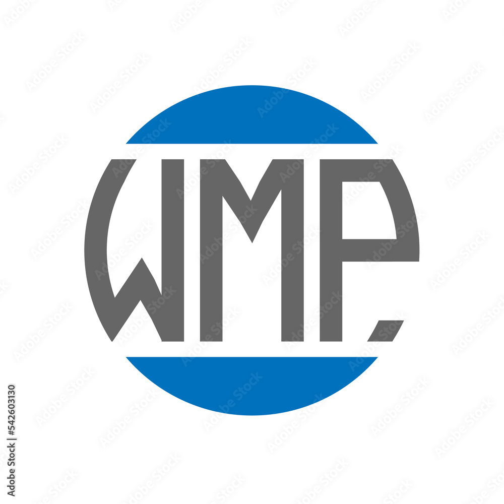 WMP letter logo design on white background. WMP creative initials ...