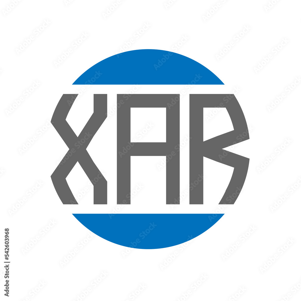 XAR letter logo design on white background. XAR creative initials ...