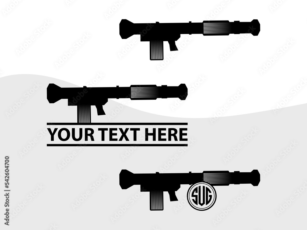 Rpg SVG, Rpg Monogram, Rpg 7 Silhouette, Rocket Launcher Svg, Anti Tank ...