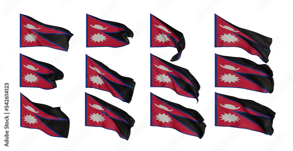 Nepal flag, Nepal flags collection, Nepal Flags of different shaped 12 ...