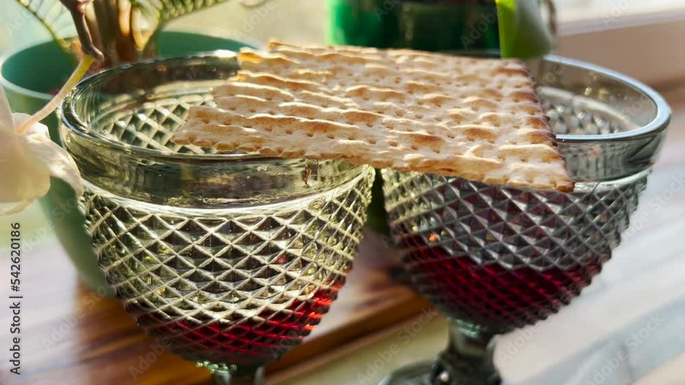 Preparation for the Holy Communion closeup concept, slow motion of ...