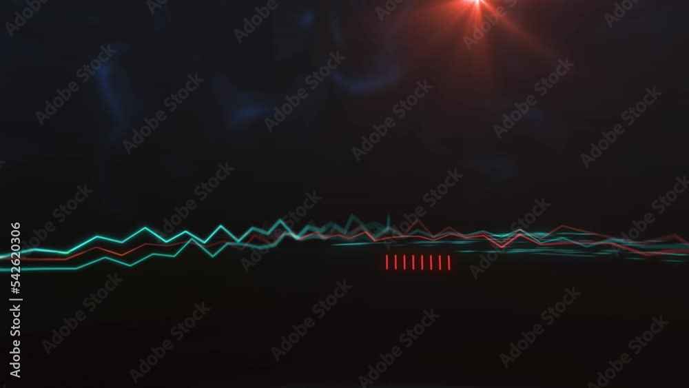 Growing line chart graph - business development competition concept ...