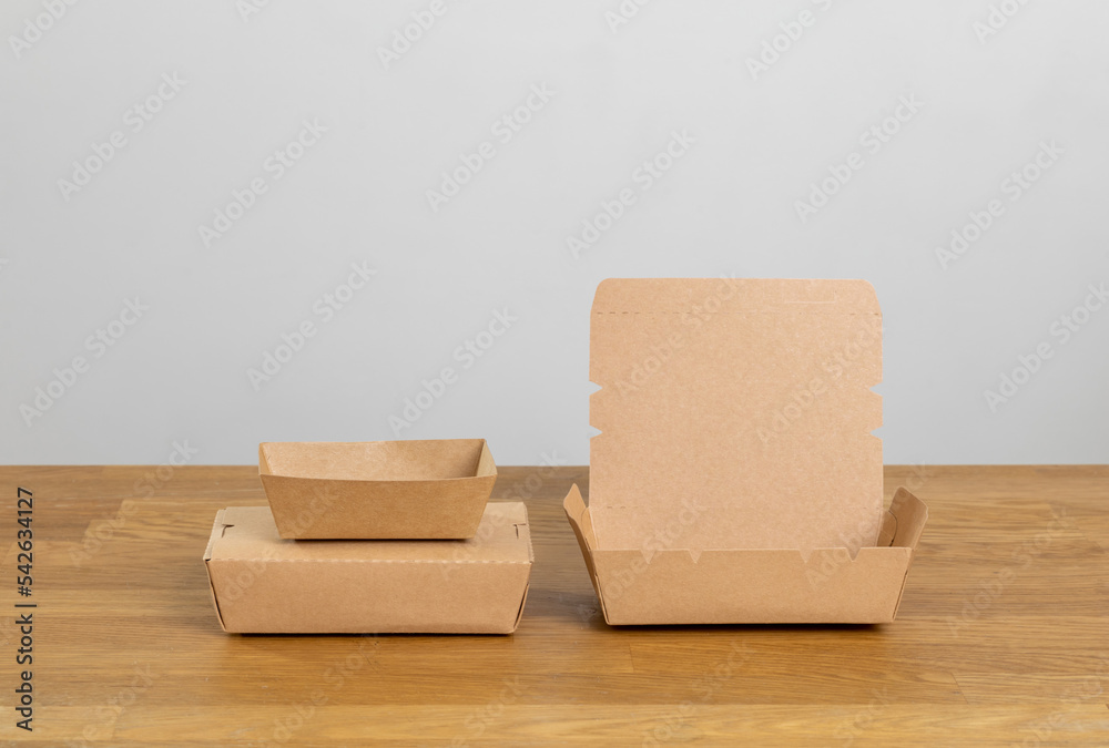 Eco friendly food packaging. Paper recycling zero waste natural ...