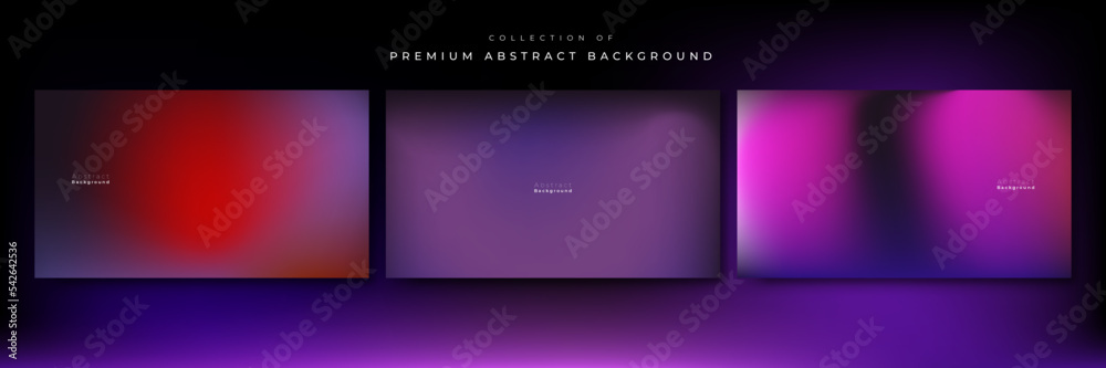 Fluid gradient background vector. Cute and minimal style posters with ...