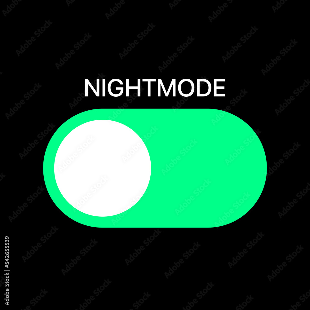 Vector day night switch. Mobile app interface design concept. Dark mode ...