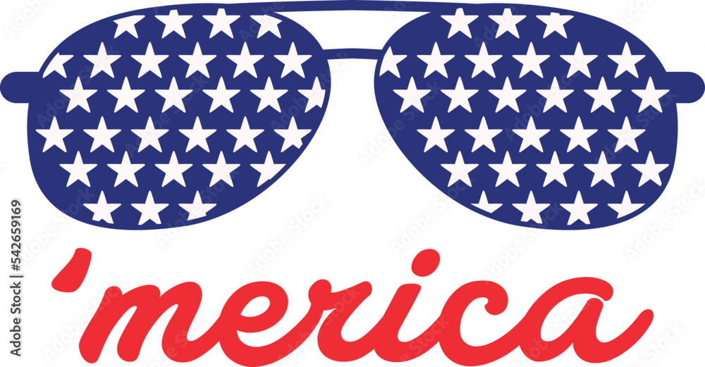 Merica Glasses PNG , cut file, SVG , Cricut, Silhouette , Eps, Graphics ...