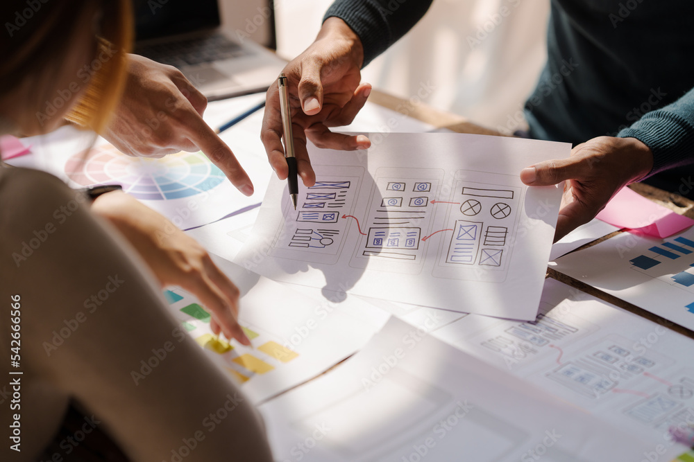 Foto de A UX design team is a confluence of user research, UX, UI ... Foto de A UX design team is a confluence of user research, UX, UI ...