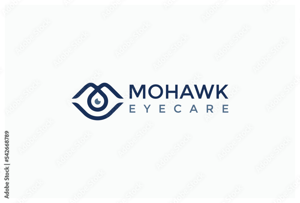 Monogram letter M and V with eye logo design Stock Vector | Adobe Stock