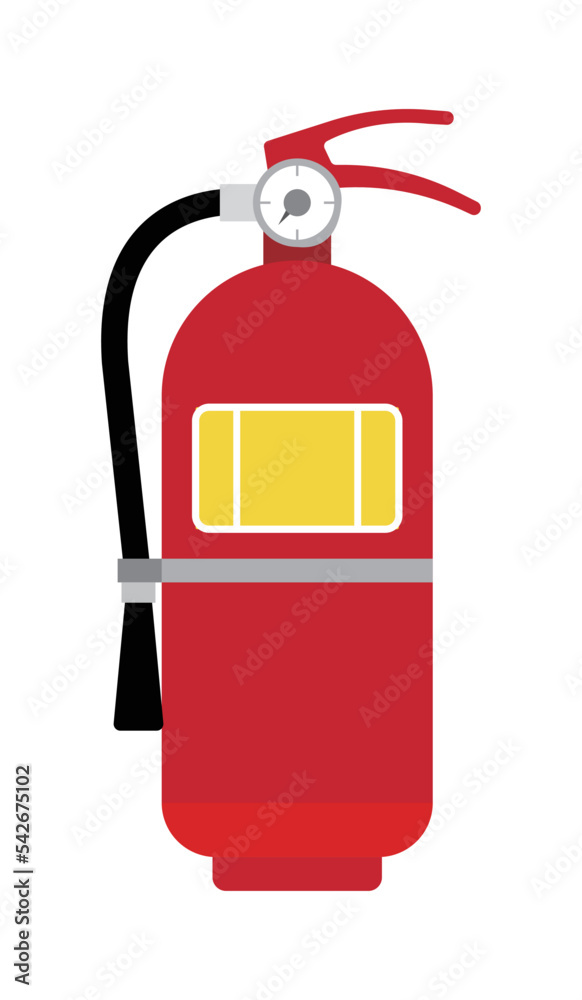 Fire extinguisher object illustration to prevent fire hazard. A fire ...