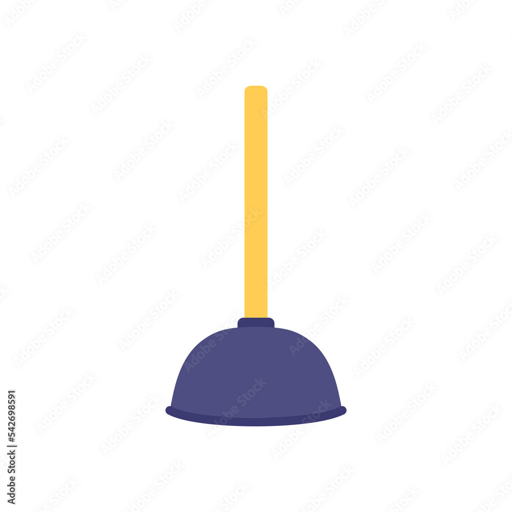cartoon vector illustration of plumbing plunger isolated Stock Vector ...