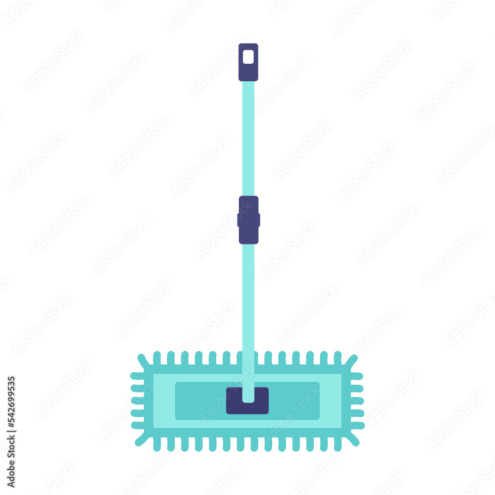 cartoon vector illustration of mop isolated on white Stock Vector ...
