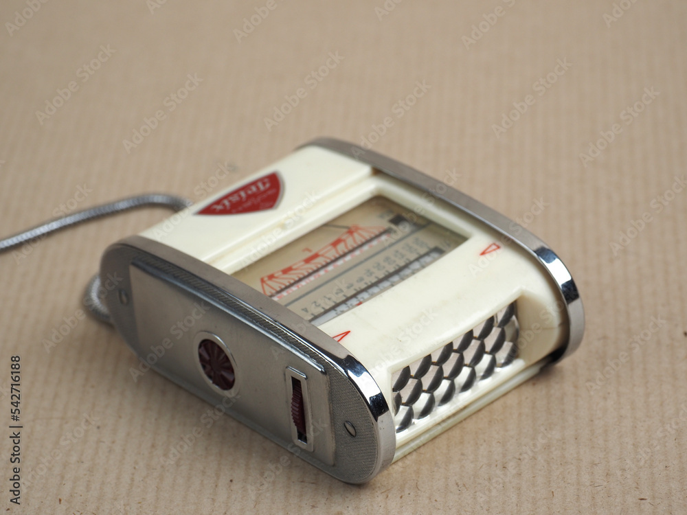 A Gossen Trisix selenium exposure meter manufactured in the 1950s ...
