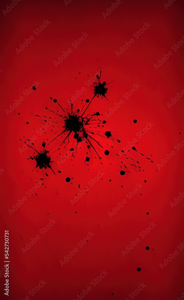 Red paint splashes, Blood isolated on white background Stock ...