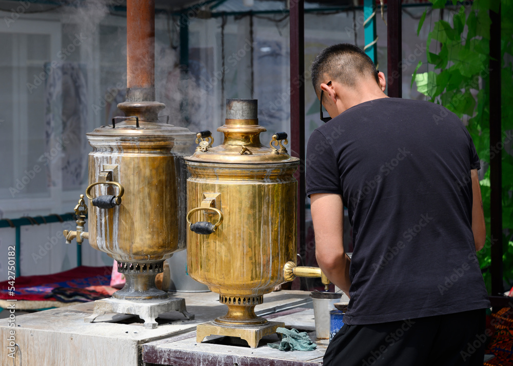 Russian samovars over 100 years old, awarded with medals of exhibitions ...