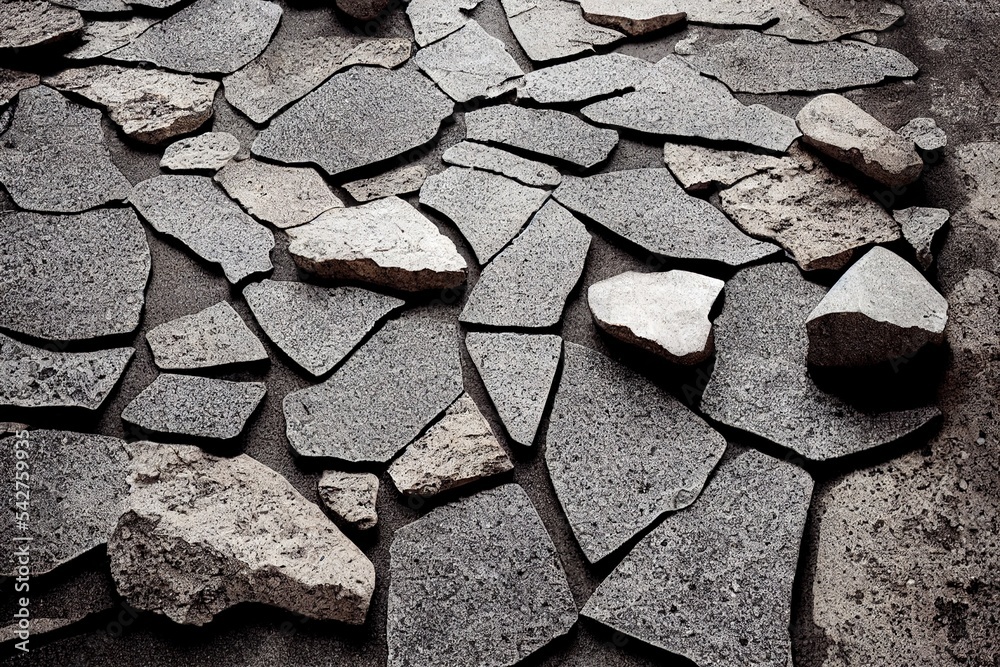 Old mottled aged worn concrete plane smooth flat floor for 3D design ...