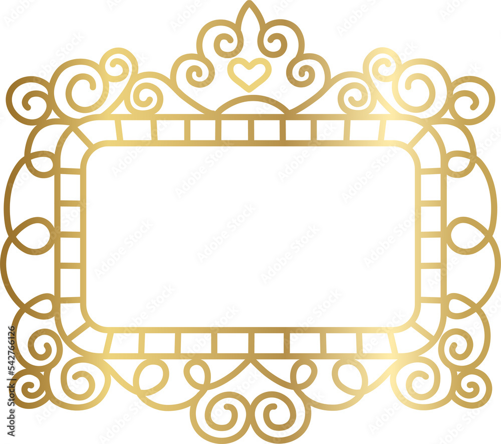 Princess frame. Royal mirror frame and majestic prince doodle border ...