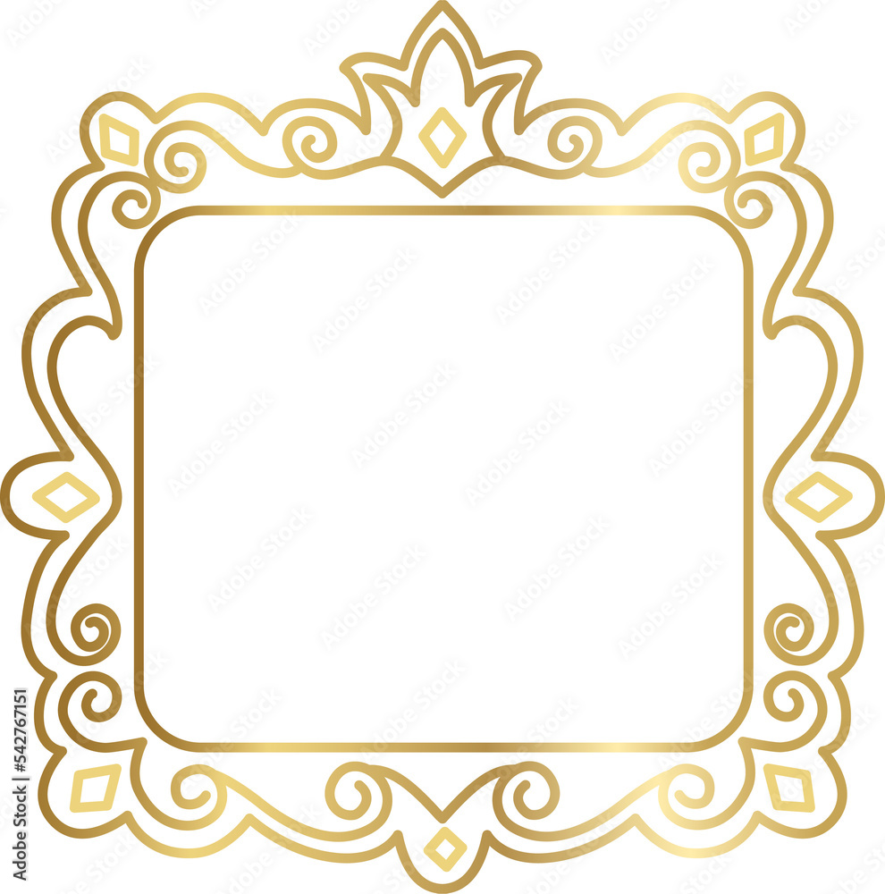 Princess frame. Royal mirror frame and majestic prince doodle border ...