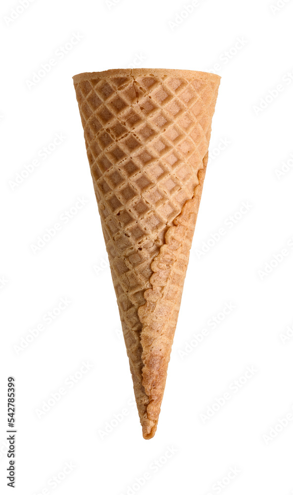 empty ice cream cone isolated Stock Photo | Adobe Stock