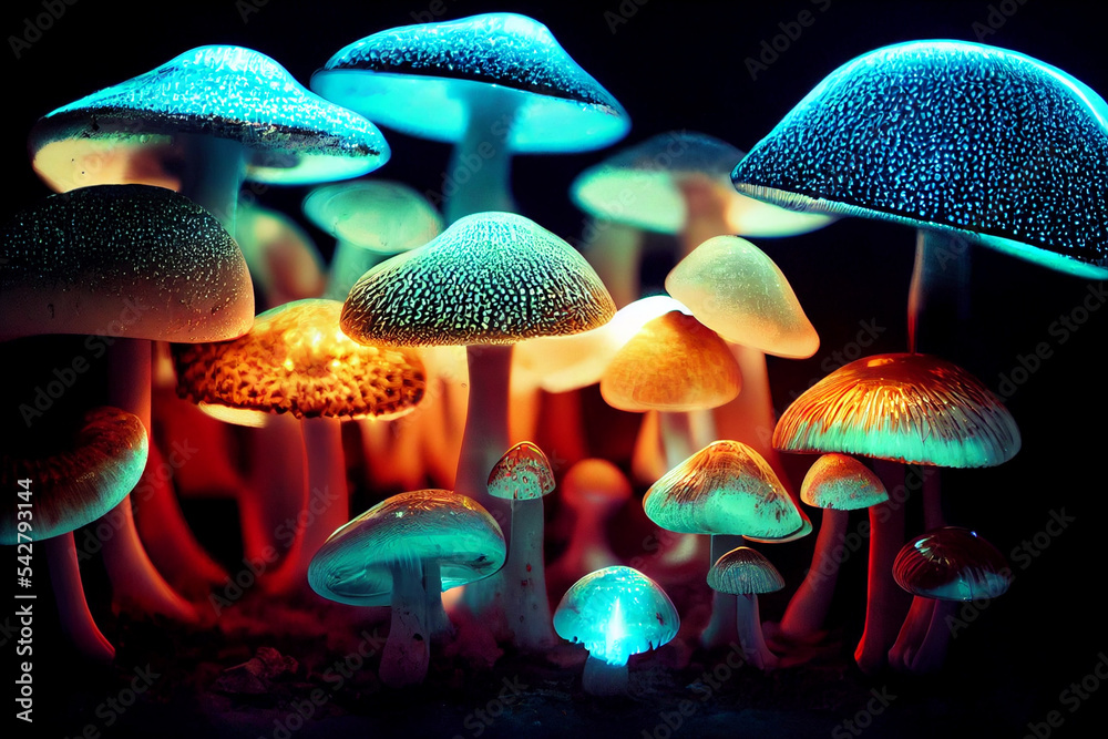 Illustrazione Stock Mushroom Wallpaper ,Fantasy Wallpaper, 4K, Mushroom ...